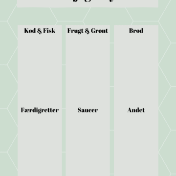 Ugeplan skema (print selv) - Sund på budget