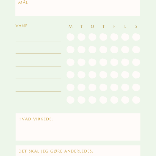 Ugeplan skema (print selv) - Sund på budget