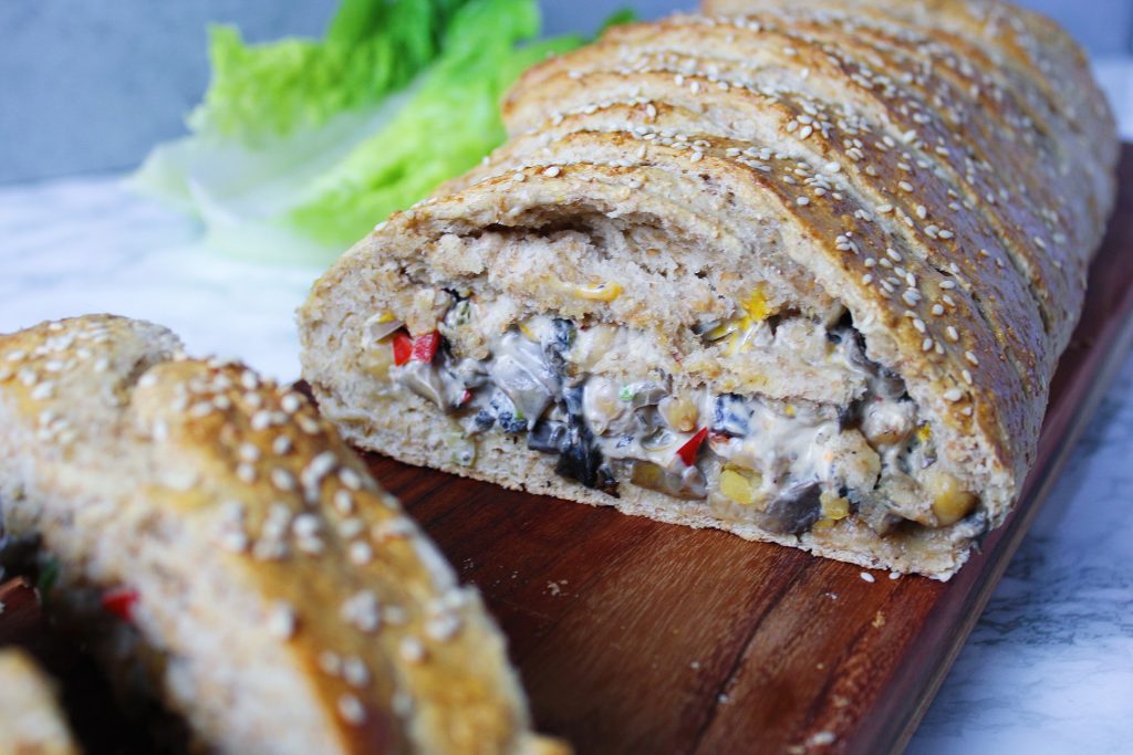 Vegetarisk "skinke"stang - Sund på budget