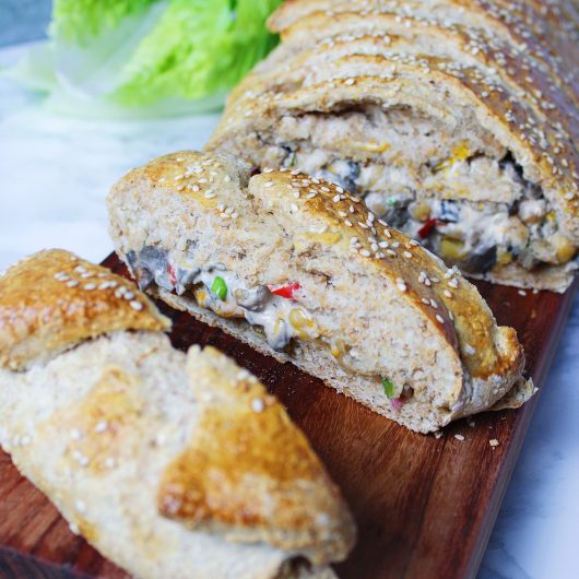 Vegetarisk "skinke"stang - Sund på budget