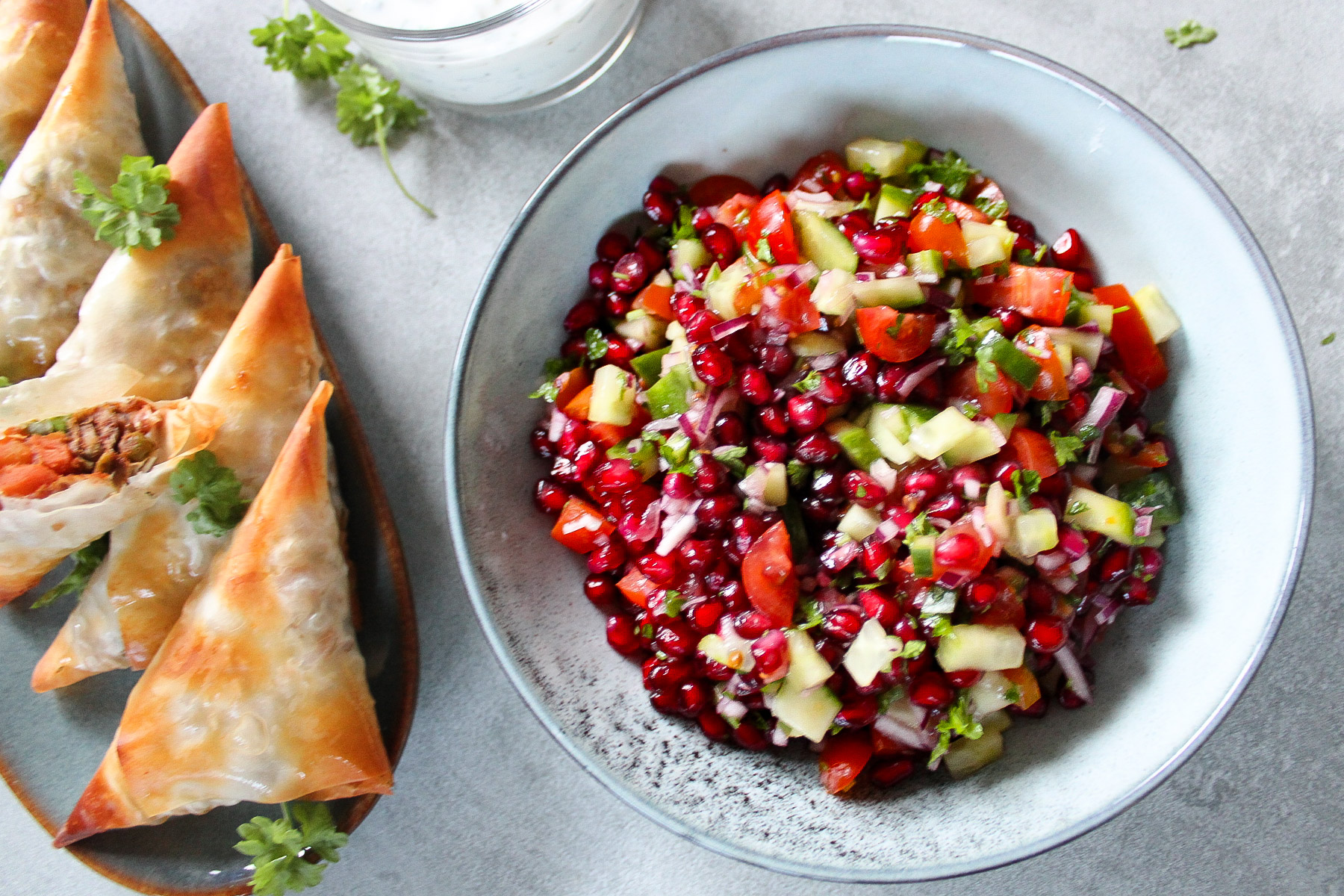 Indisk salat med granatæble - Sund på budget